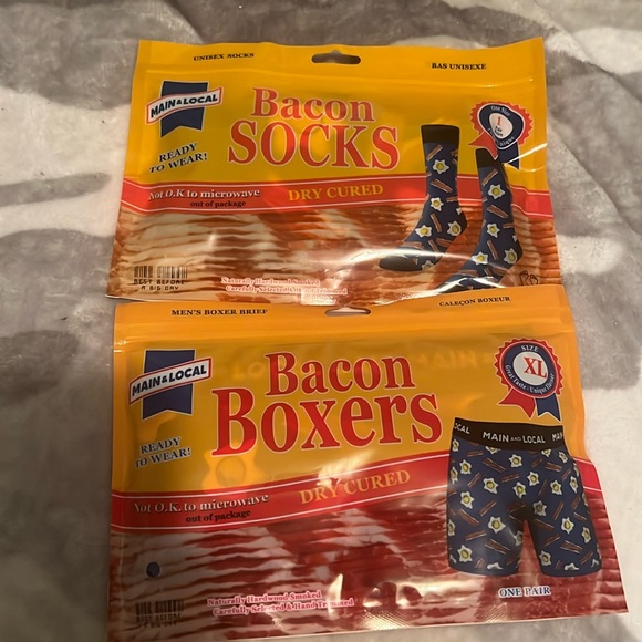 swag | Underwear & Socks | Mens Bacon Novelty Boxer Briefs Socks Bundle ...